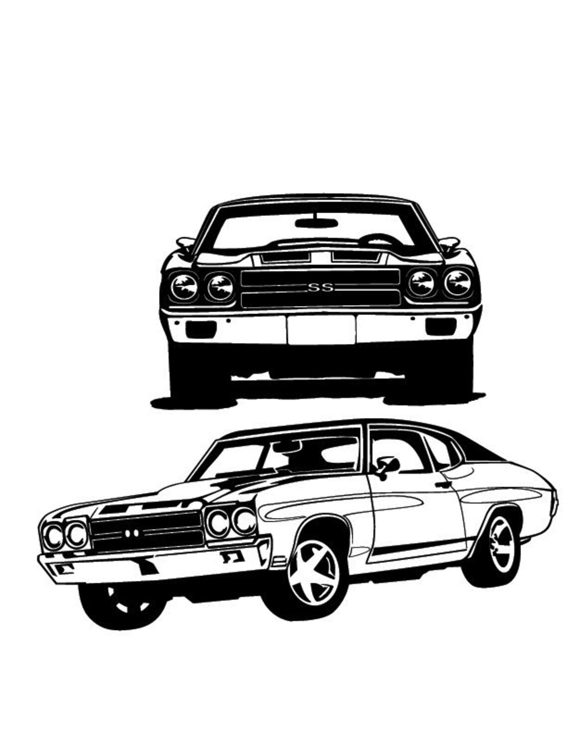 Chevy Chevelle SVG PNG 2 Pack - Etsy