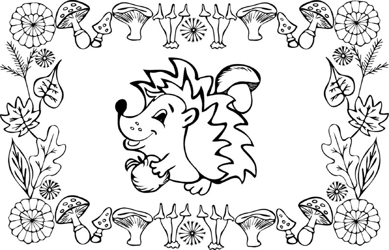 Cute Doodle Woodland Creature Clipart, Forest Animal Clipart, Woodland ...