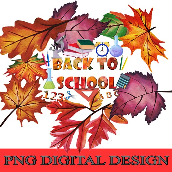 School PNG Digital Clipart Back to School Instant Download - Etsy