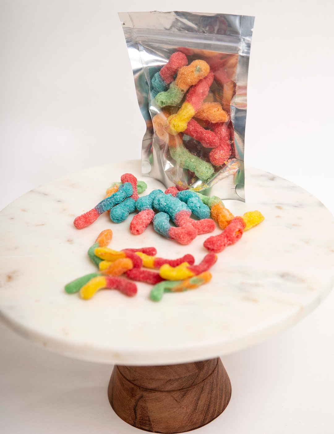 Freeze Dried Sour Gummy Worm Candy 1.5oz Great Holiday Gift and ...