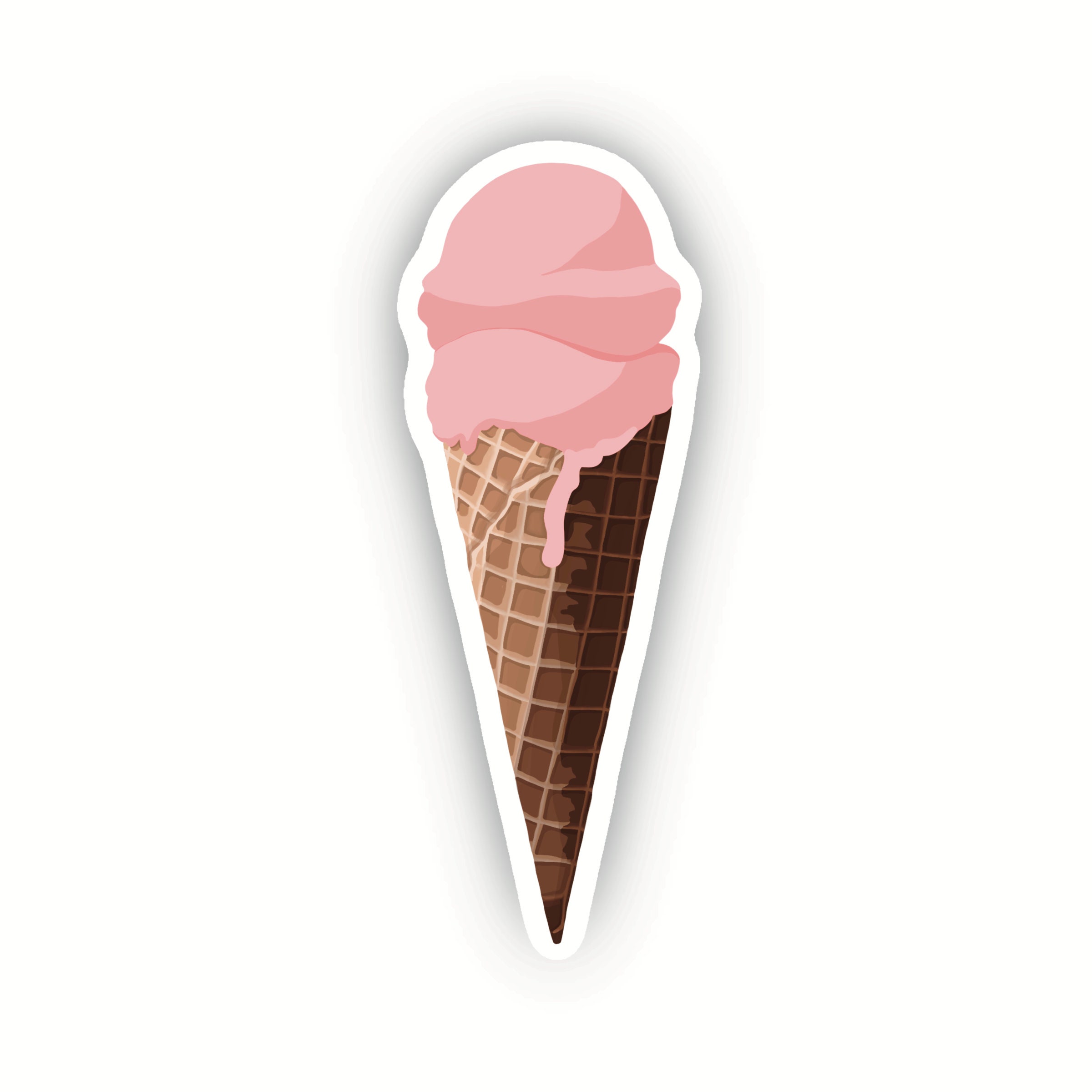 Ice Cream Sticker Glossy Sticker Waterproof Sticker Etsy