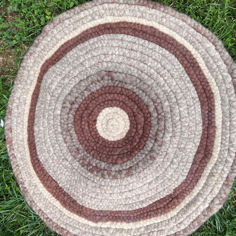 Wool Braided Rug - Etsy