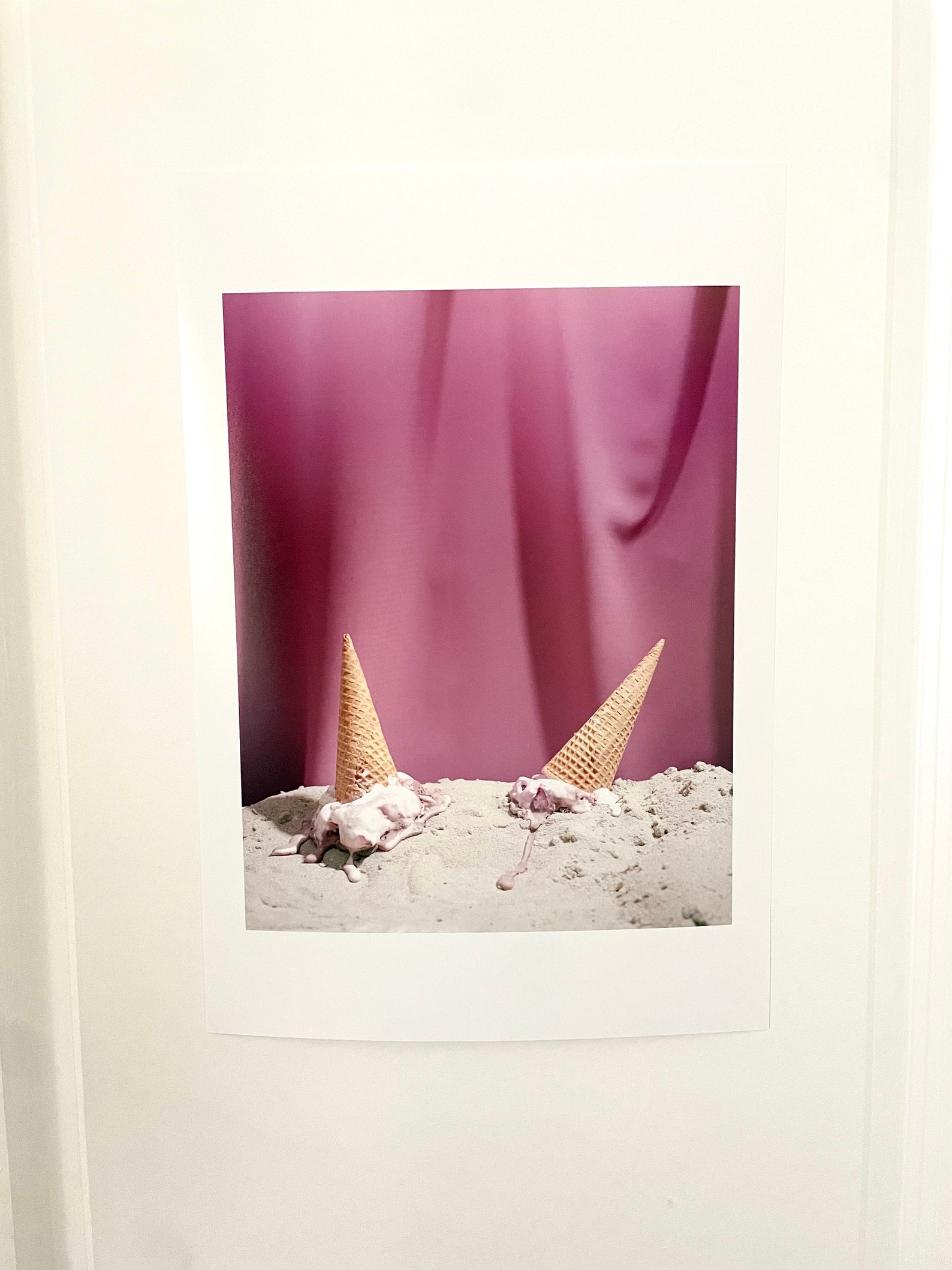Still Life Print With Ice Cream Cones and Sand. Fine Art Photography ...