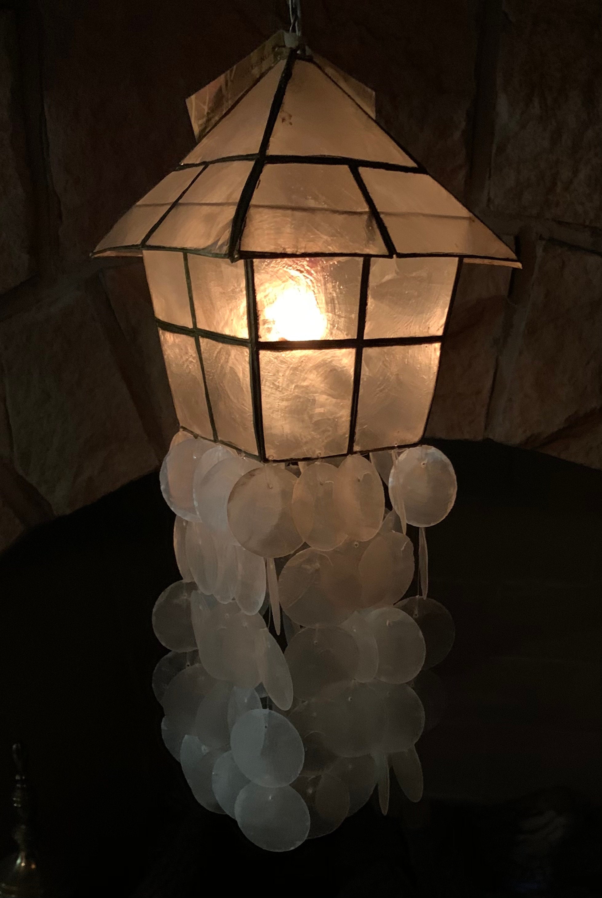 Philippine Capiz House Lighted Wind Chime - Etsy