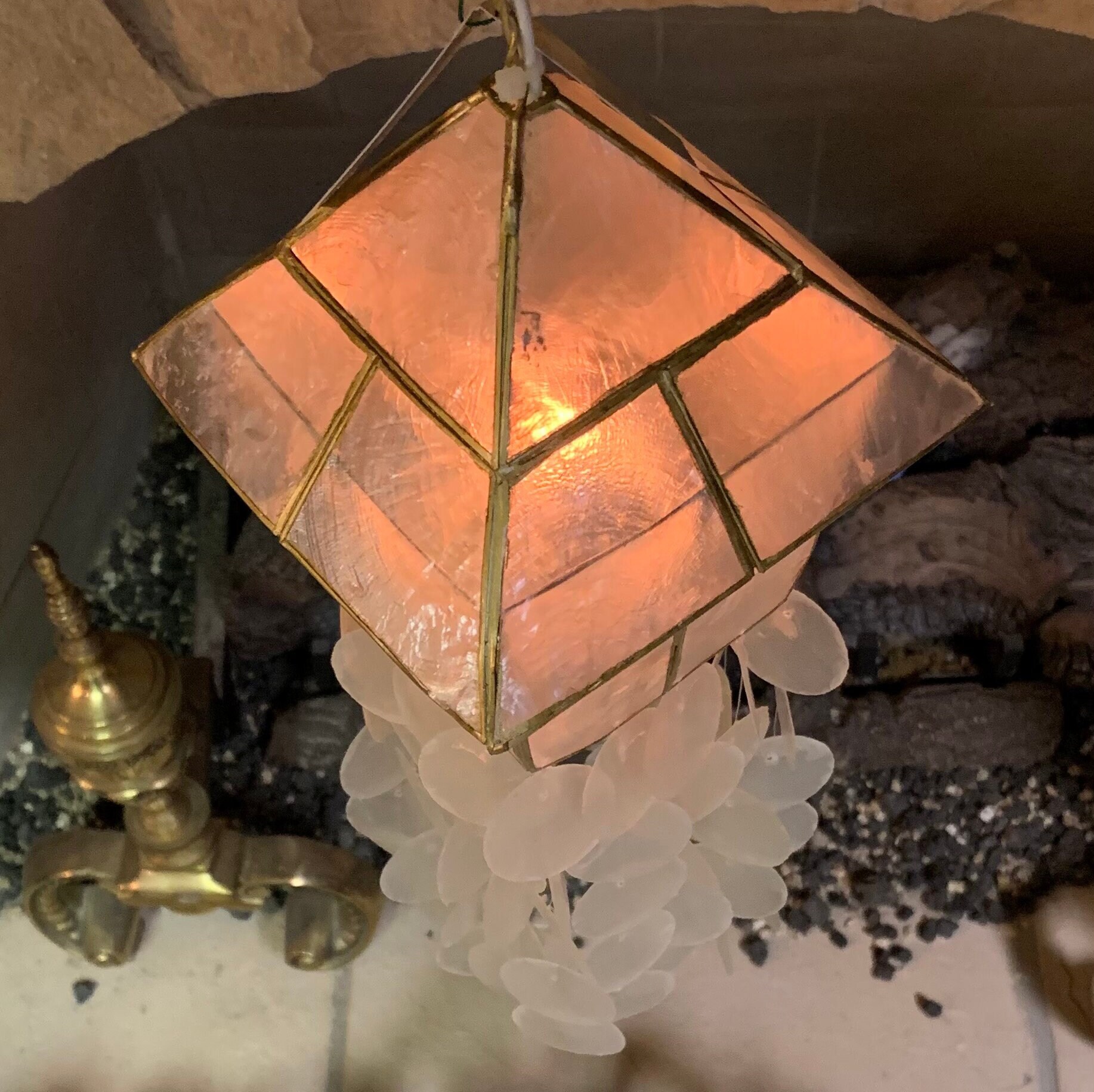 Philippine Capiz House Lighted Wind Chime - Etsy