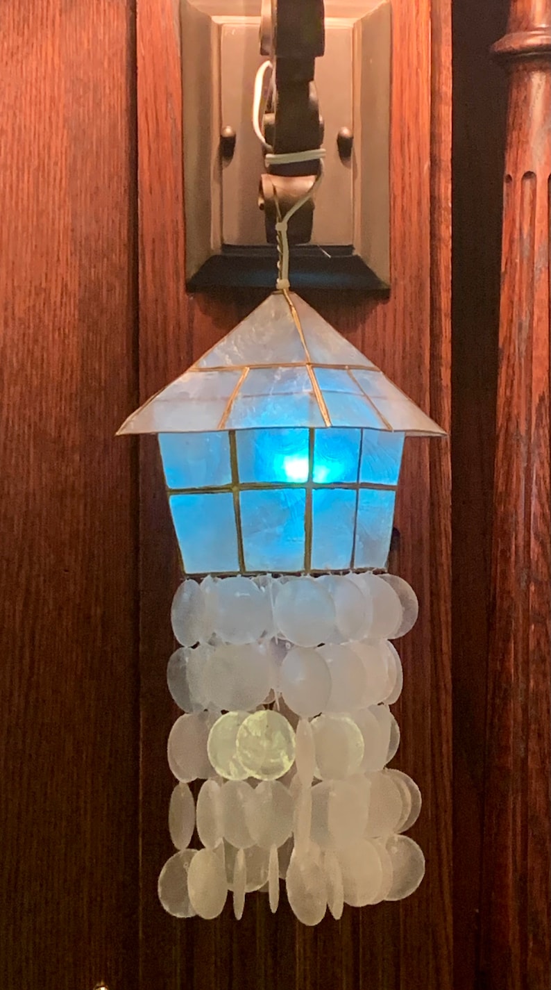 Philippine Capiz House Lighted Wind Chime - Etsy
