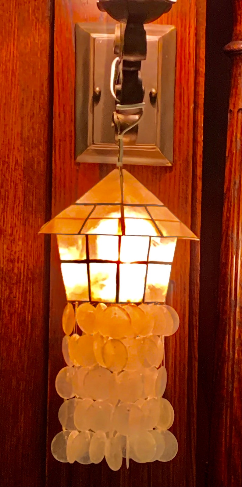 Philippine Capiz House Lighted Wind Chime - Etsy