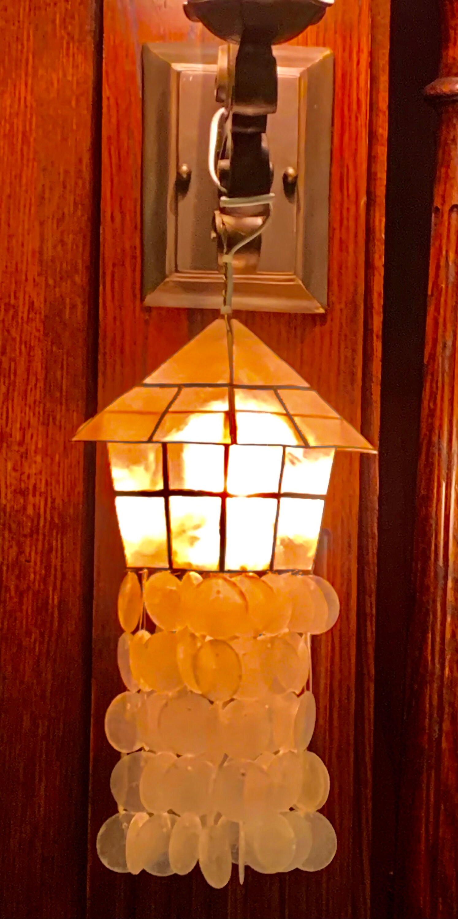 Philippine Capiz House Lighted Wind Chime - Etsy