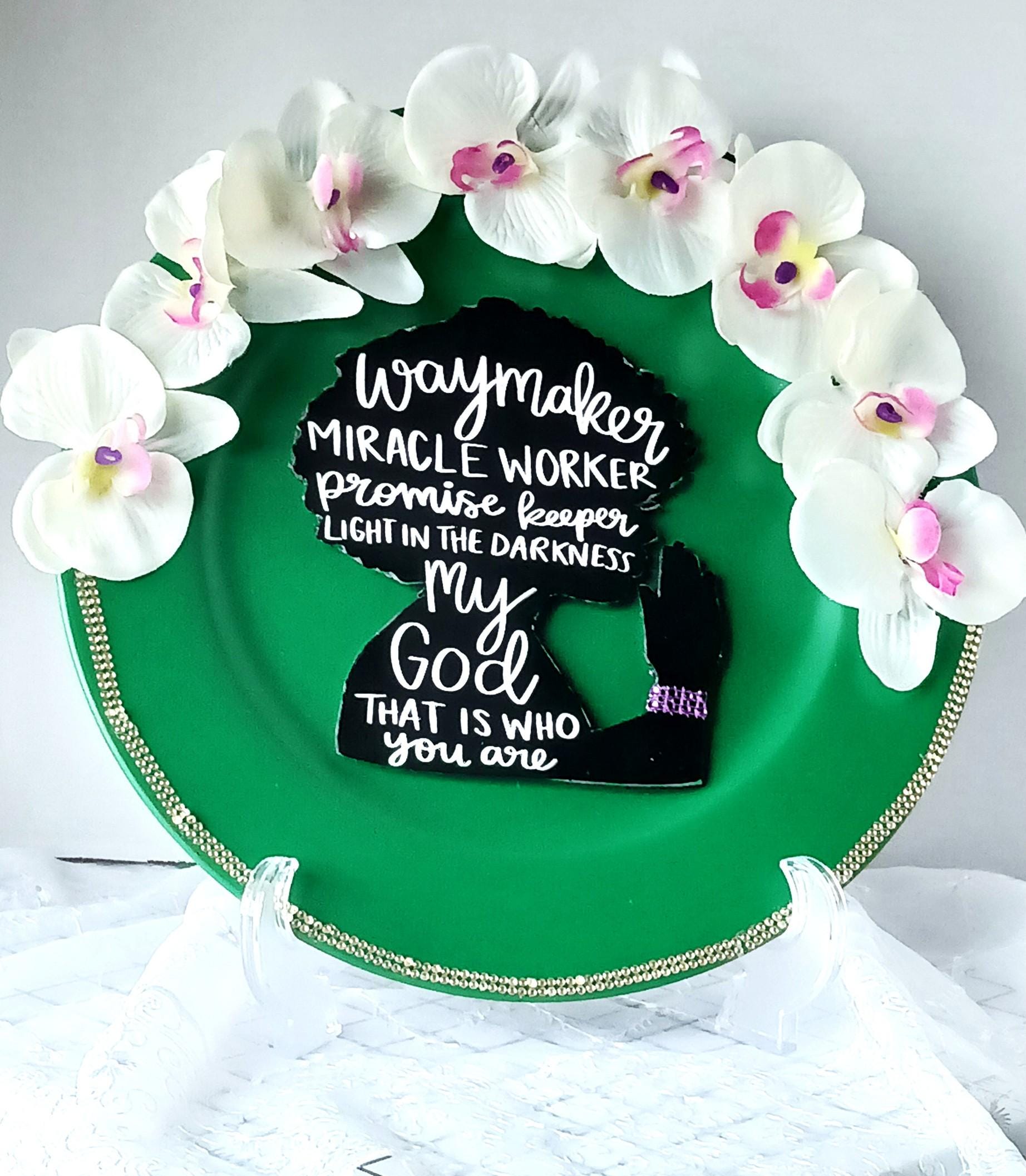Inspirational Charger Plate With Stand: Unique Home Decor - Etsy