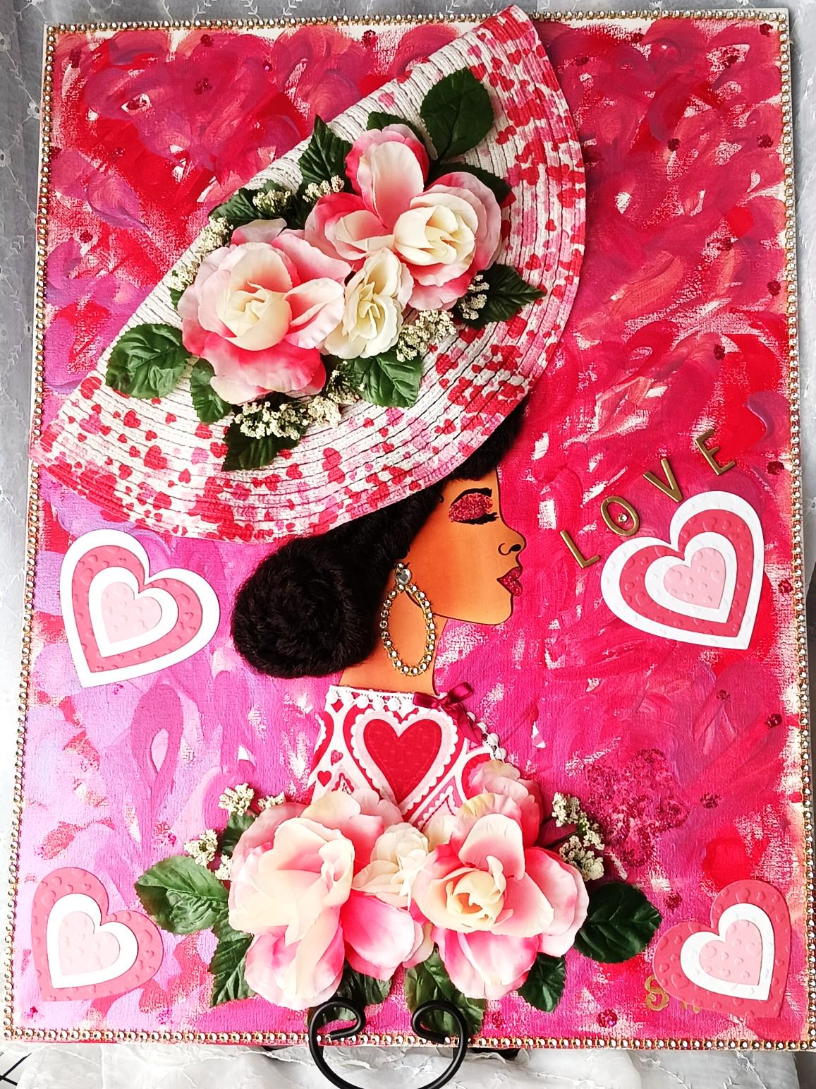 3D Diva Canvas Art: Handmade Wall Hanging (18x24) - Etsy