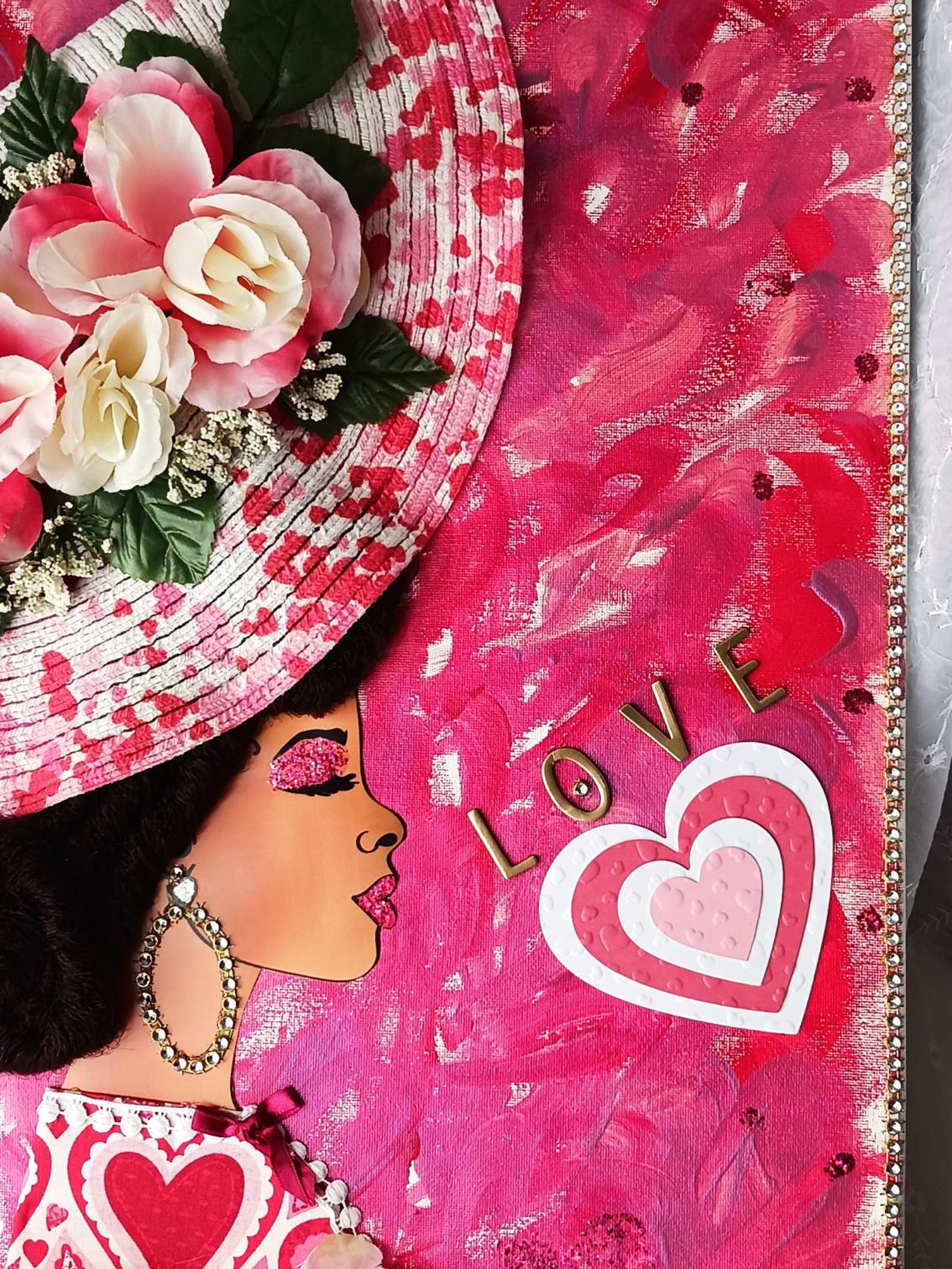 3D Diva Canvas Art: Handmade Wall Hanging (18x24) - Etsy