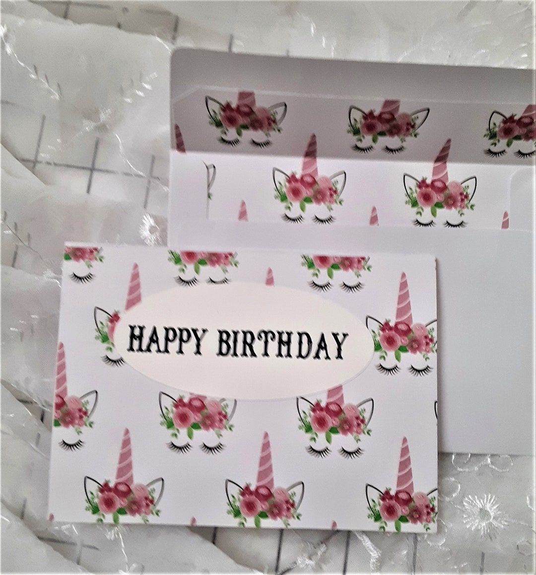 Handmade Birthday Card: Unicorn, Owl, or Balloons - Etsy
