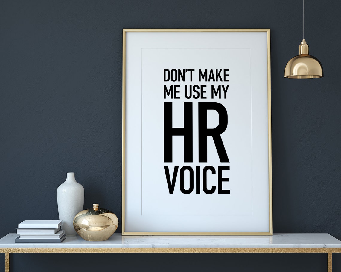HR Office Decor, HR Poster, HR Manager Gifts, Hr Saying Poster, Hr ...