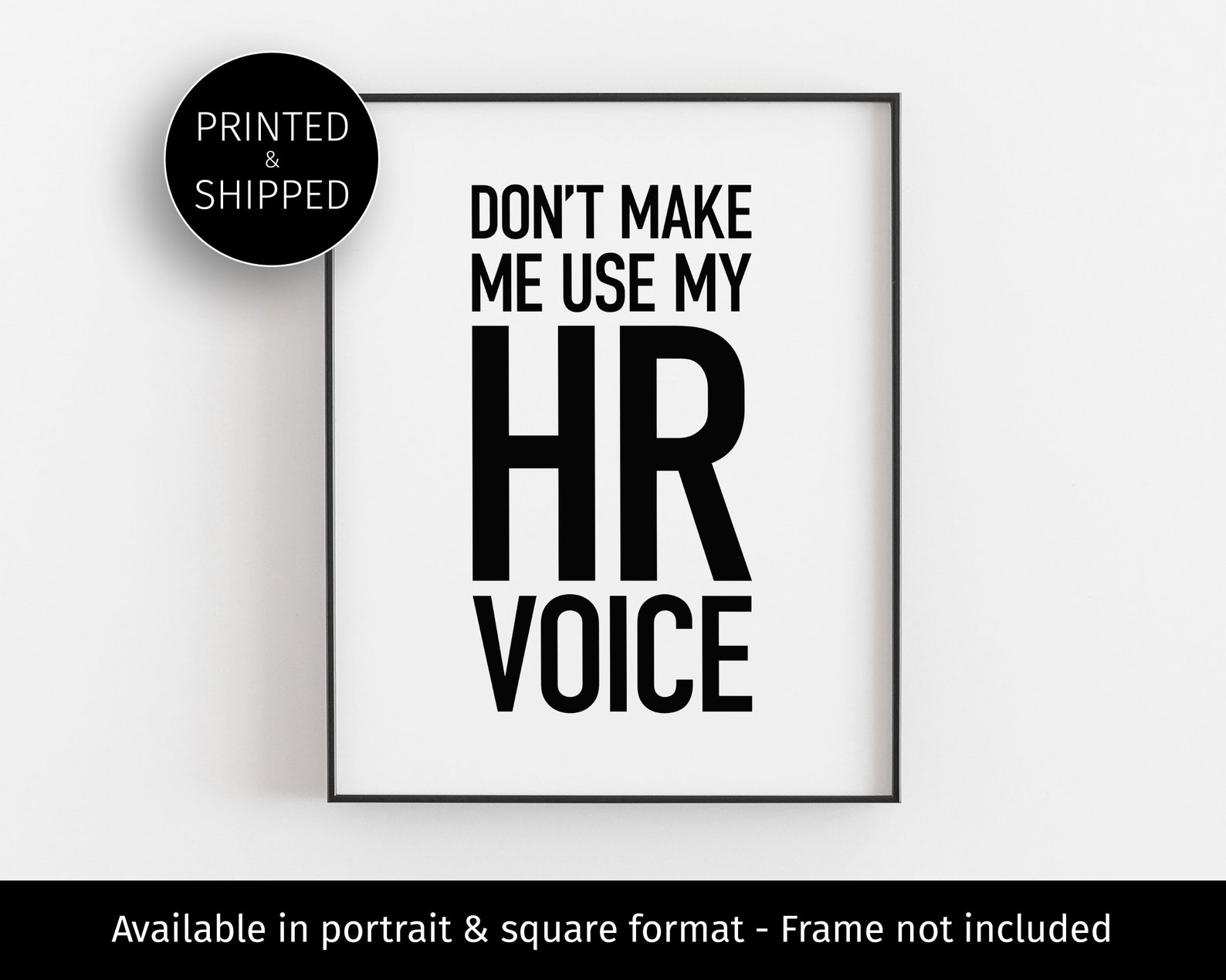 HR Office Decor HR Poster HR Manager Gifts Hr Saying - Etsy
