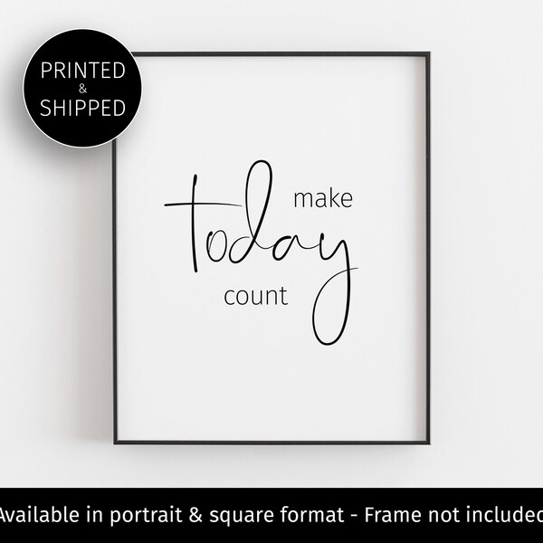 Make Today Count - Etsy