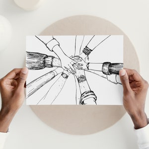 Office Decor, Teamwork Poster, Hands Stacked Print, HR Office Wall Art ...