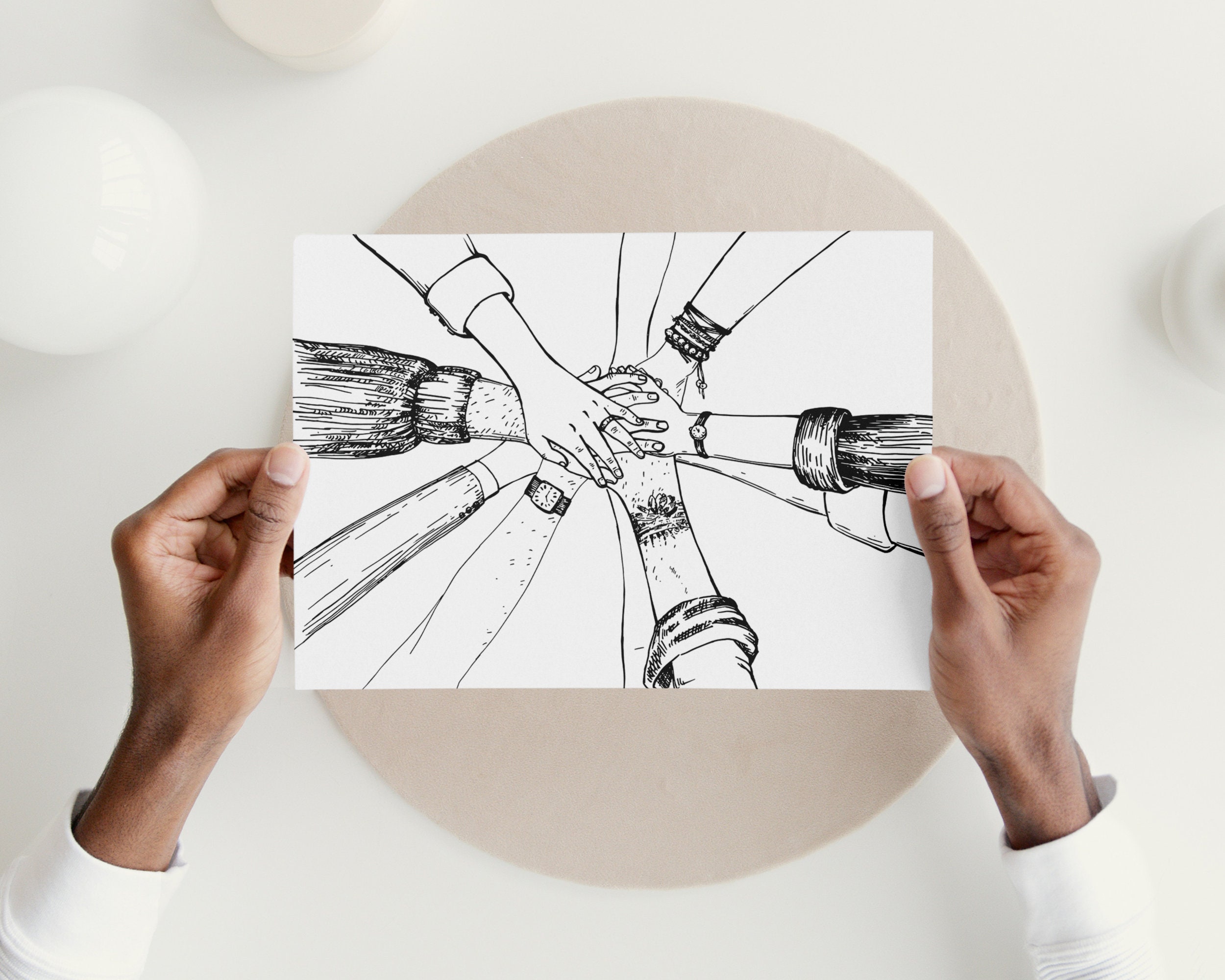 Office Decor, Teamwork Poster, Hands Stacked Print, HR Office Wall Art ...