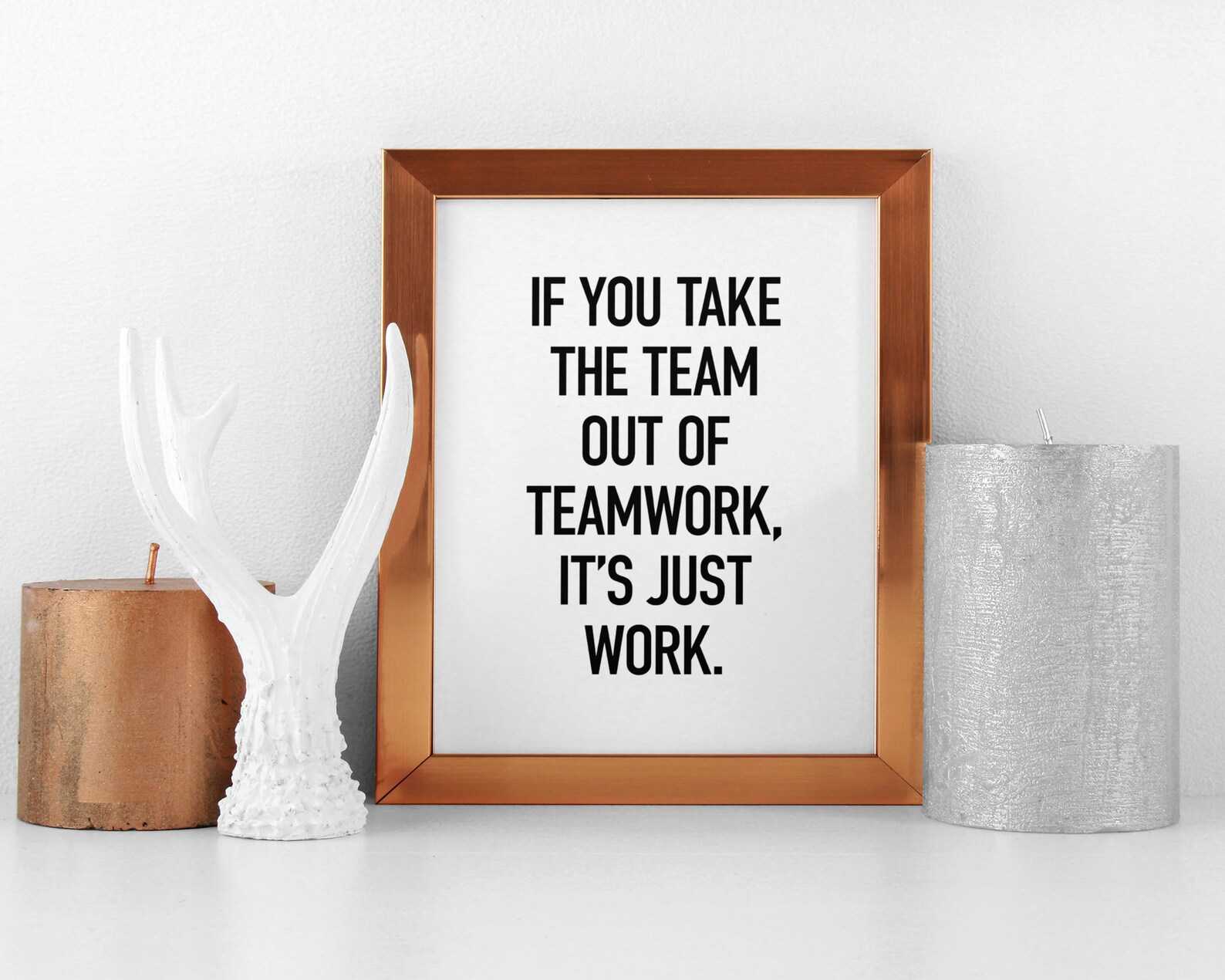 Teamwork Wall Art, Workplace Quotes, Breakroom Sign, Teamwork Poster ...