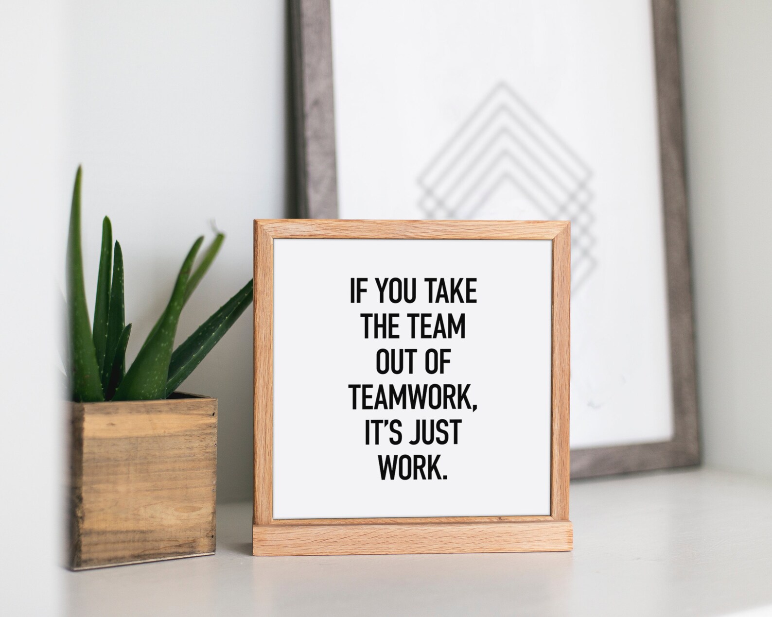 Teamwork Wall Art, Workplace Quotes, Breakroom Sign, Teamwork Poster ...