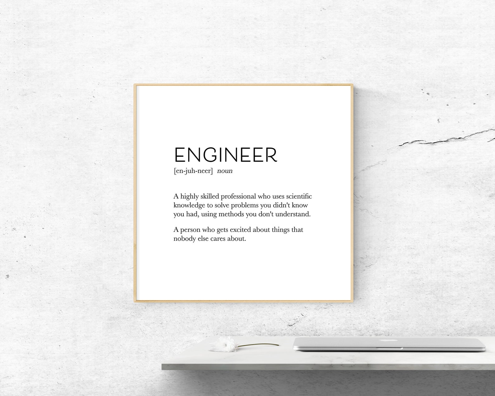 Engineer Definition Print Engineering Poster Engineer Gifts - Etsy