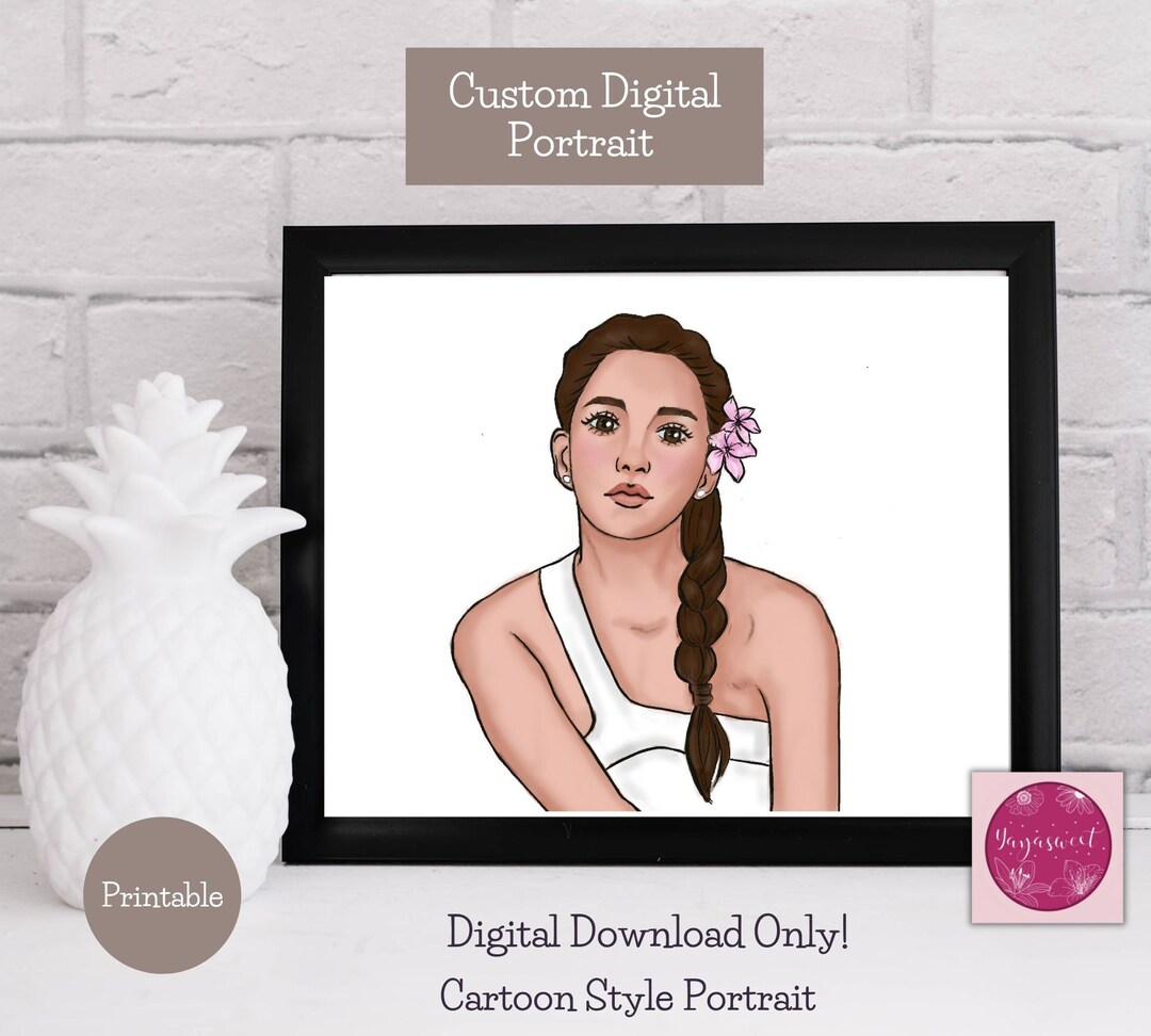 Cartoon Style Portrait Illustration - Personalized Family Portrait ...