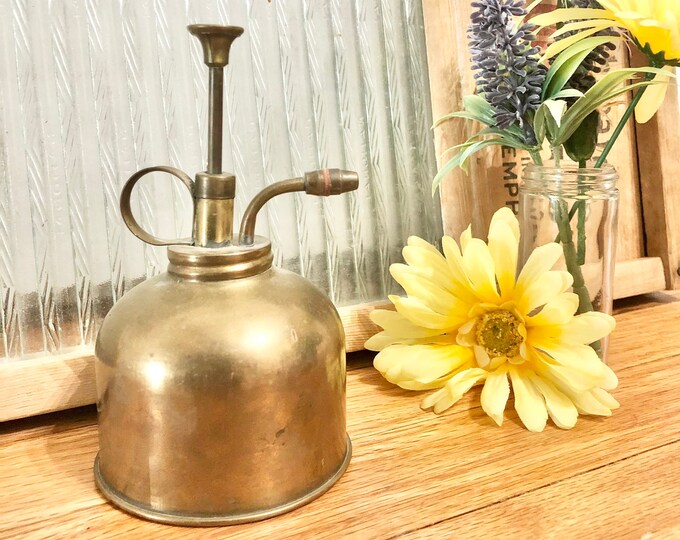 Vintage BRASS Plant Mister / Brass Plant Sprayer / Vintage Brass ...