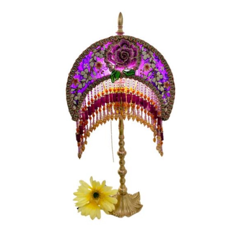 Embroidered Lamp Shade - Etsy