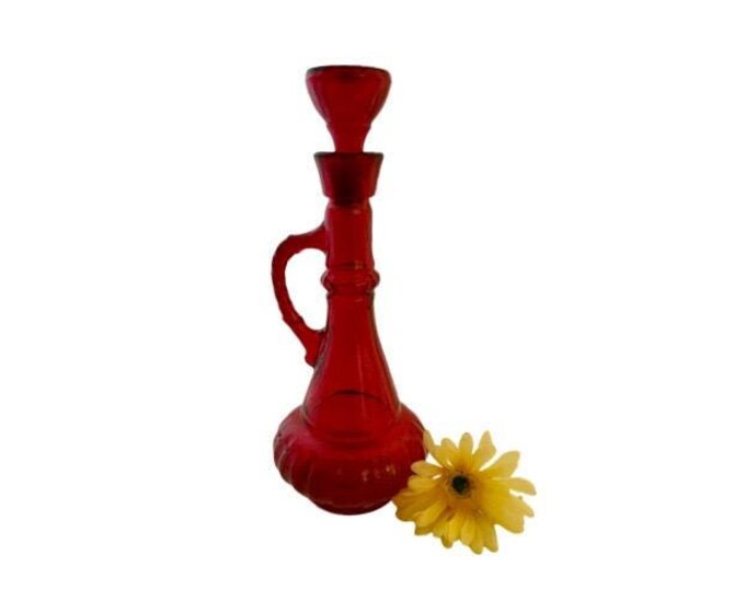 Vintage 1970's Jim Beam I Dream of Genie Red Decanter Bottle / 1970's ...