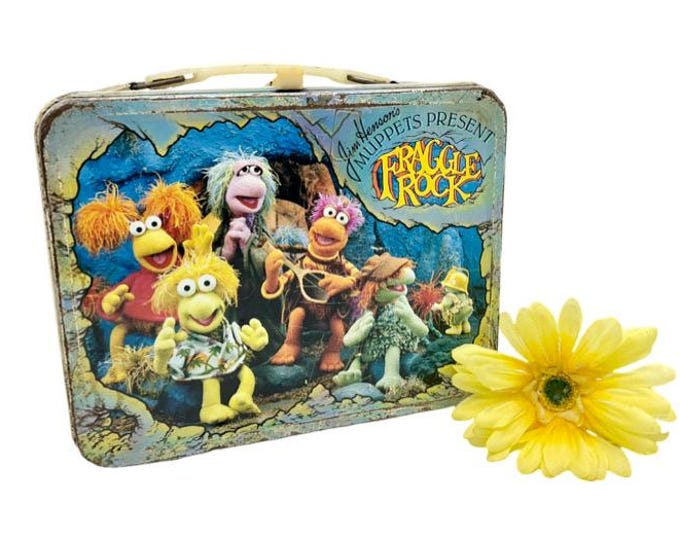 Vintage Jim Henson's Muppets Present Fraggle Rock Metal Lunch Box ...