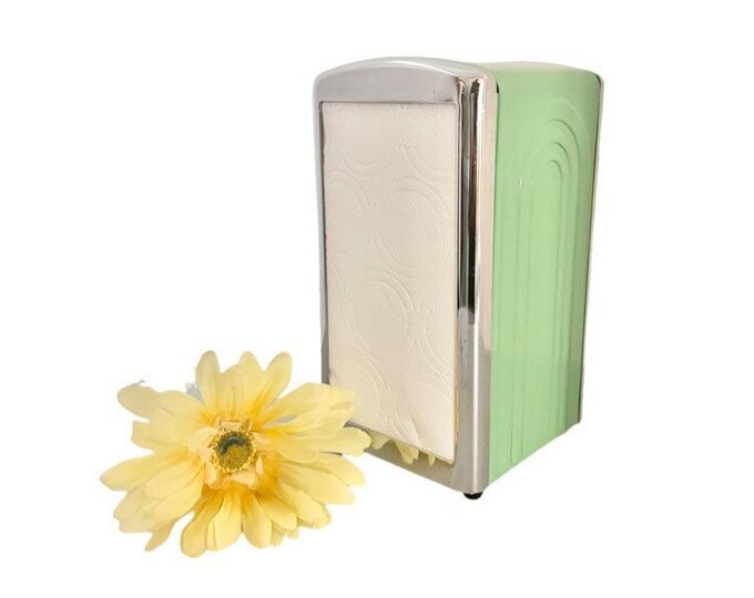 Vintage Homer Laughlin Fiesta Ware Diner Style Green Napkin Holder ...