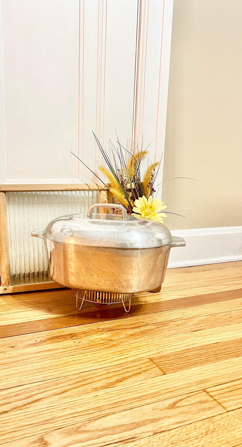 Vintage Wagner Ware Magnalite Oval Roaster With Lid and Trivet - Etsy
