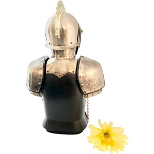 Vintage Medieval Knight and Armor Whiskey Bar / Knight Decanter & Shot ...