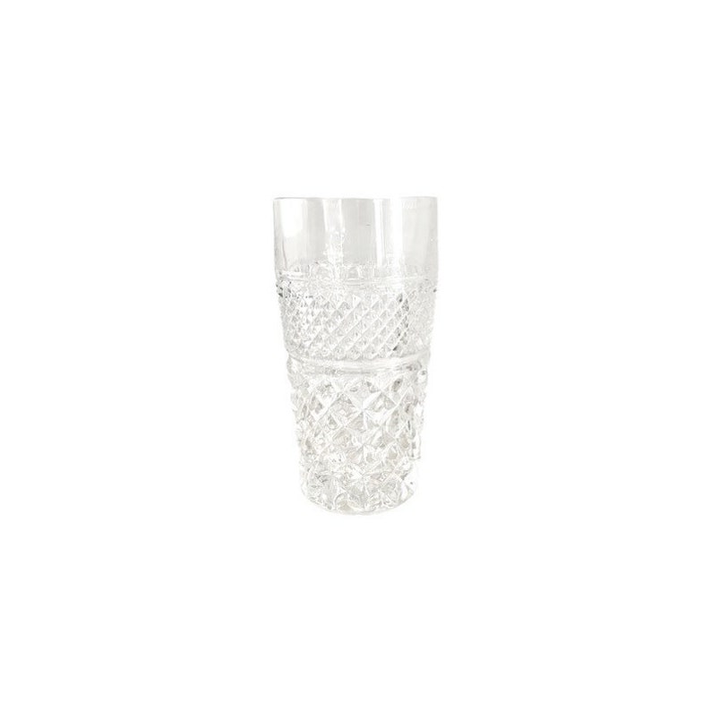 Vintage Anchor Hocking Wexford Crystal Glasses: Diamond Pattern Sets of ...