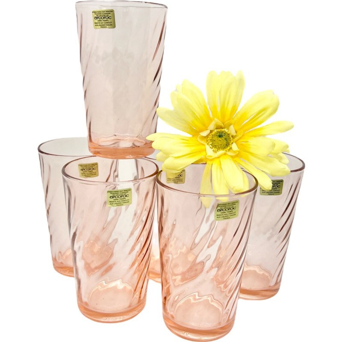 New Vintage Luminarc French Glassware / SET of 7 Arcoroc - Etsy