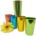 Vintage Colorful Aluminum/metal Cups / 1950's Bascal 5 Piece Set of 10 ...