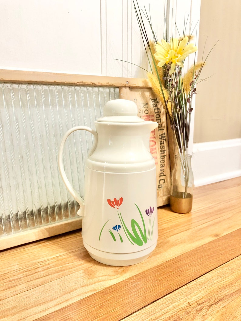 Vintage Phoenix Multi-colored Tulip Carafe/thermos / - Etsy