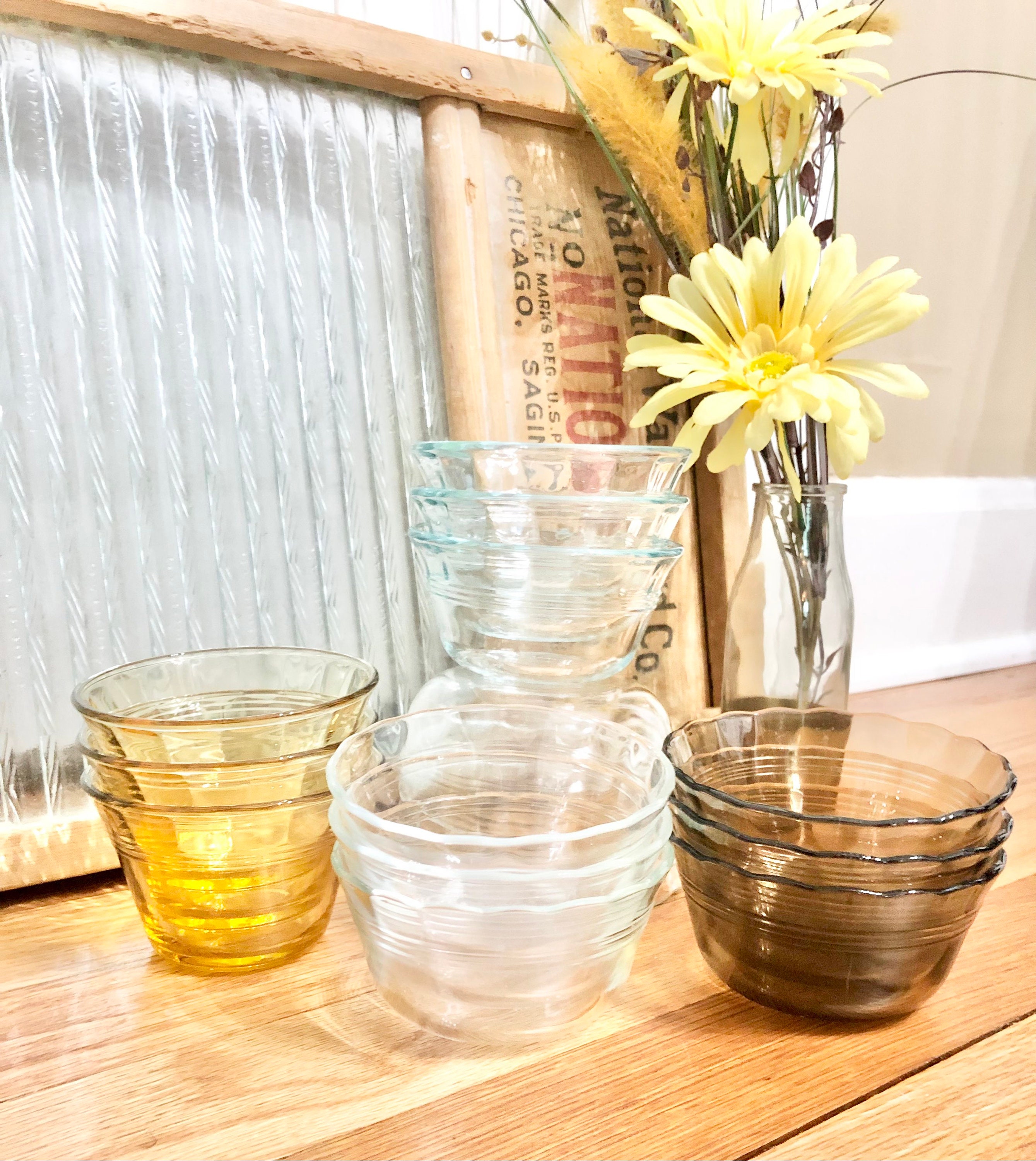 Vintage Pyrex Glass Ramekins/Custard Cups SET of 3 / Vintage | Etsy