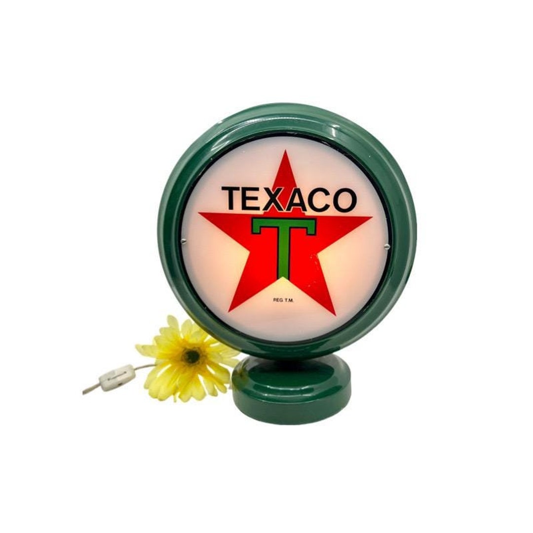 Vintage Texaco Gas Pump Decorative Table Lamp - Retro Home Decor - Etsy