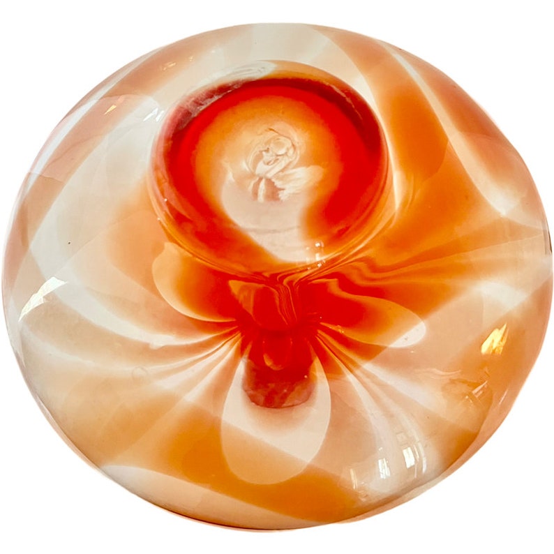 Vintage Blenko Charisma Decanter: Orange Swirl Glass, John Nickerson ...