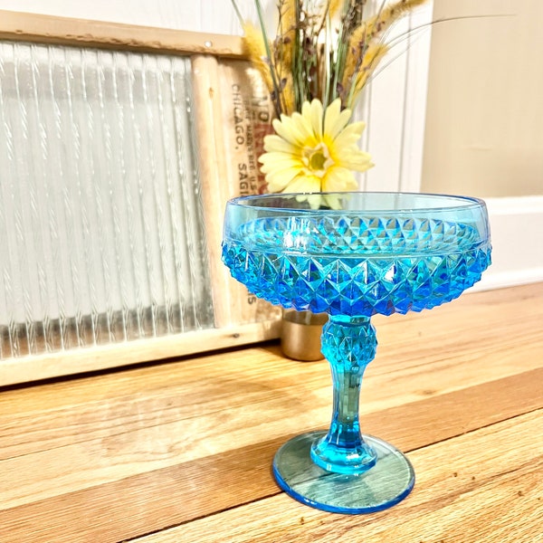 Blue Glass Compote - Etsy