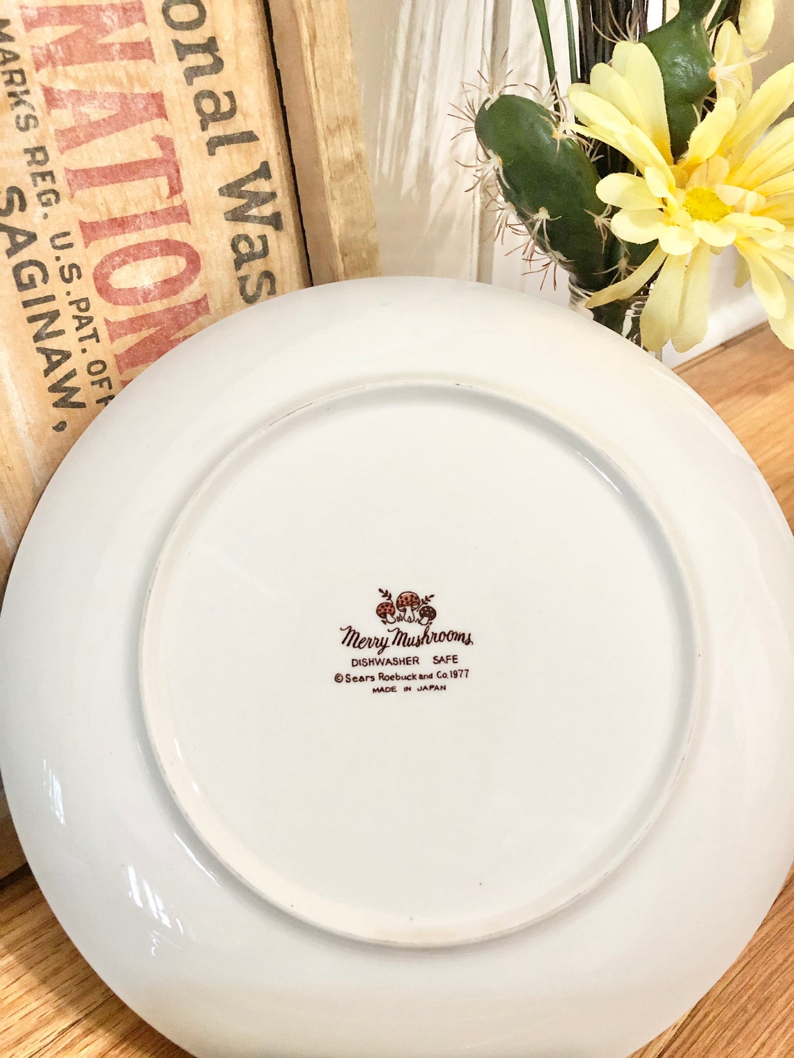 RARE Vintage Merry Mushroom SET of 4 Dinner Plates 9 1/4 / - Etsy