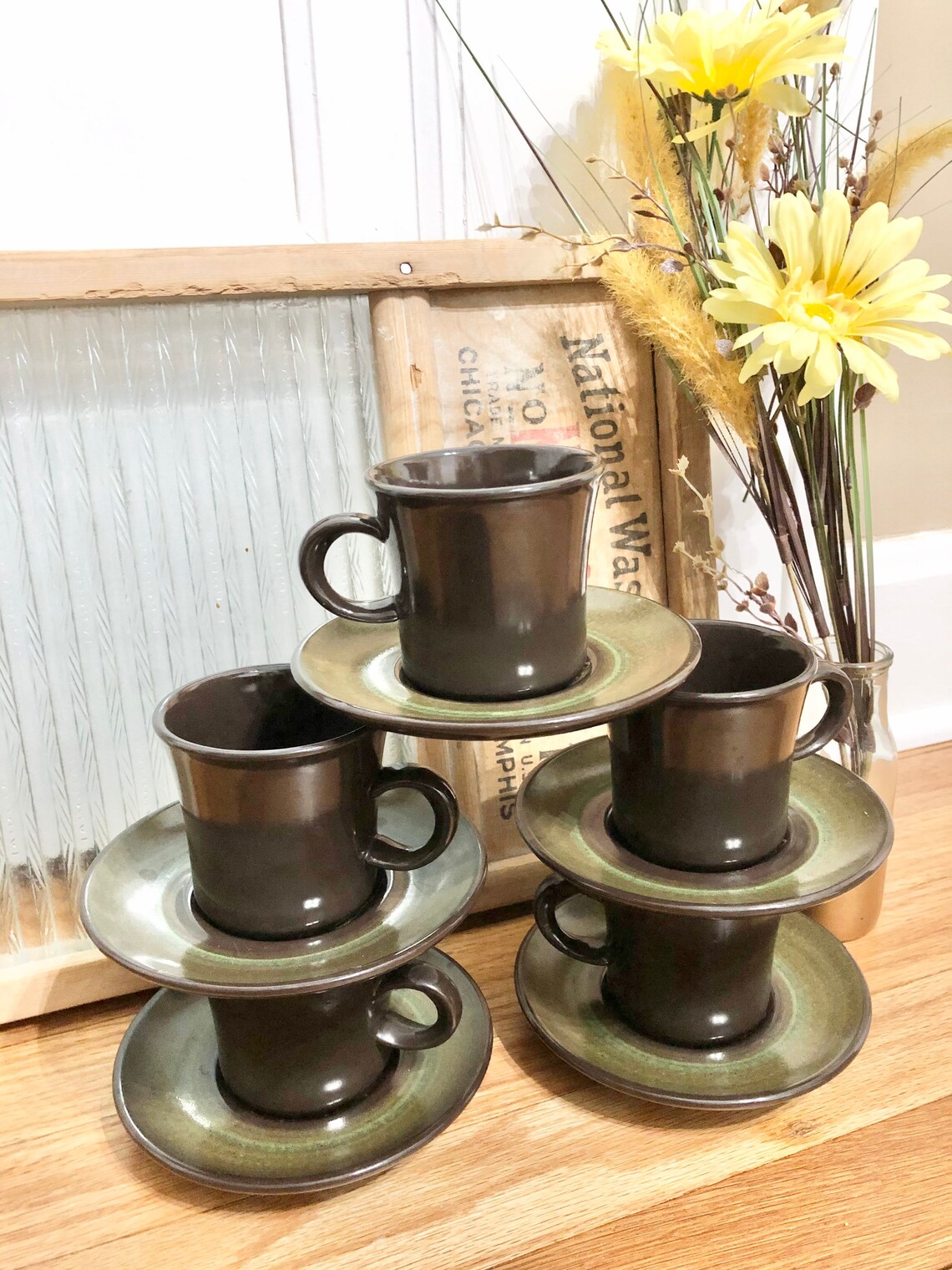 Vintage Franciscan Madeira Stoneware Dinnerware 28 Piece Set - Etsy