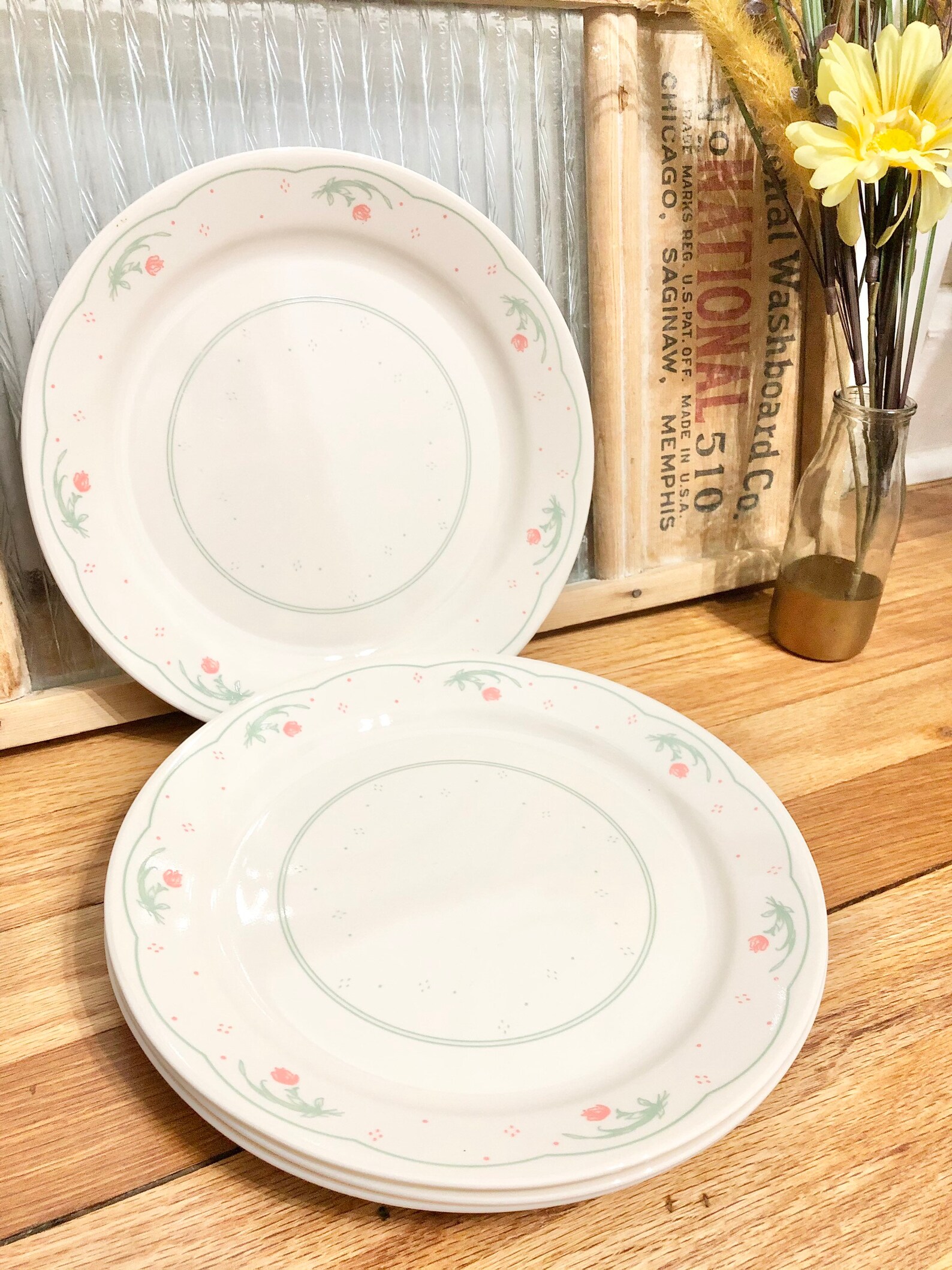 Vintage Corelle/corning Calico Rose Dinnerware 20 Piece Set - Etsy