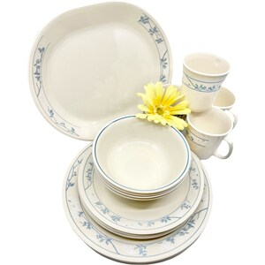 Vintage Corelle/corning first of Spring 17 Piece Set for 4 / Vintage ...