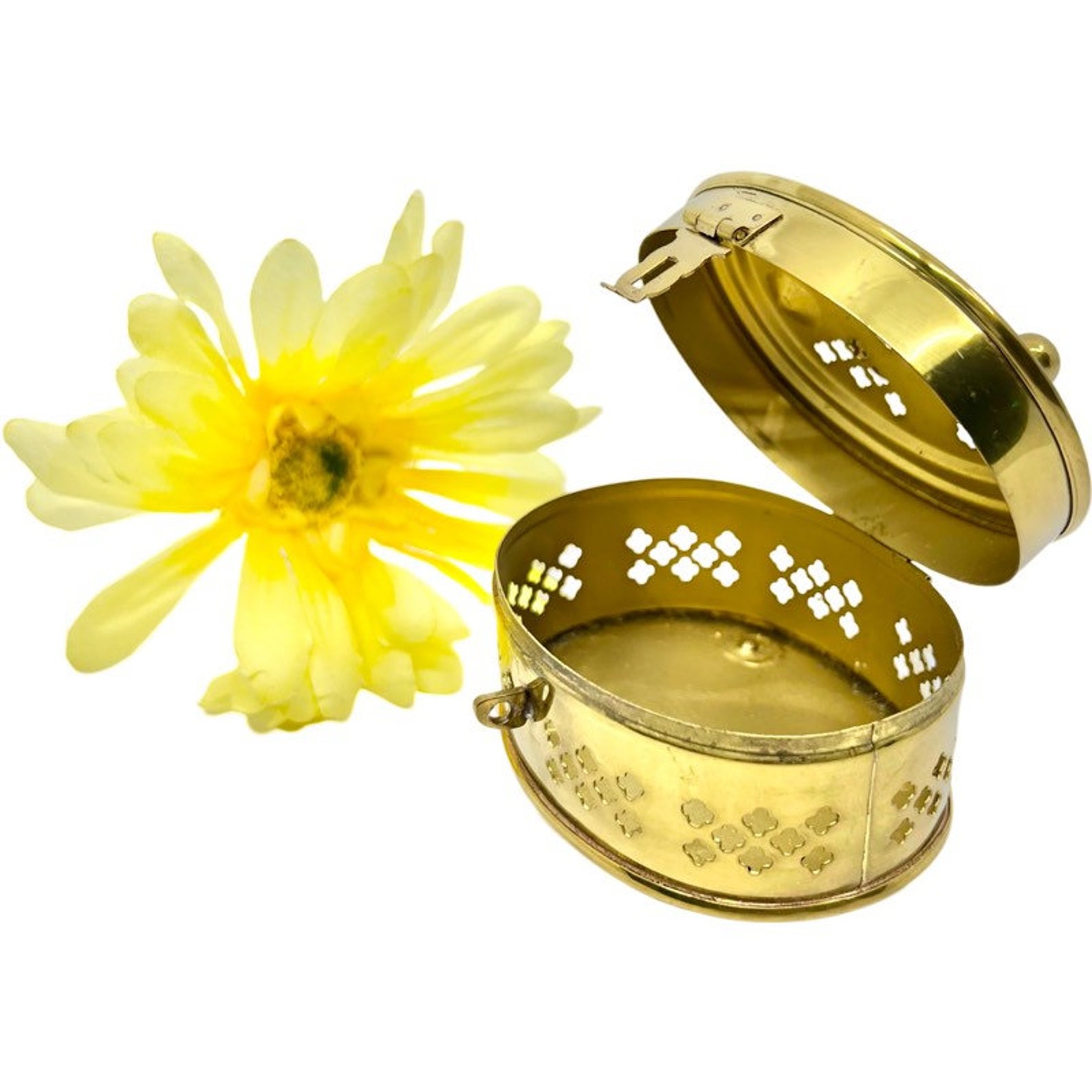 Vintage Solid Brass Cricket/trinket Box by Andrea by Sadek / - Etsy