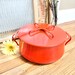 Vintage Mid-century Dansk Designs Kobenstyle RED 4 Qt. Enameled Steel ...