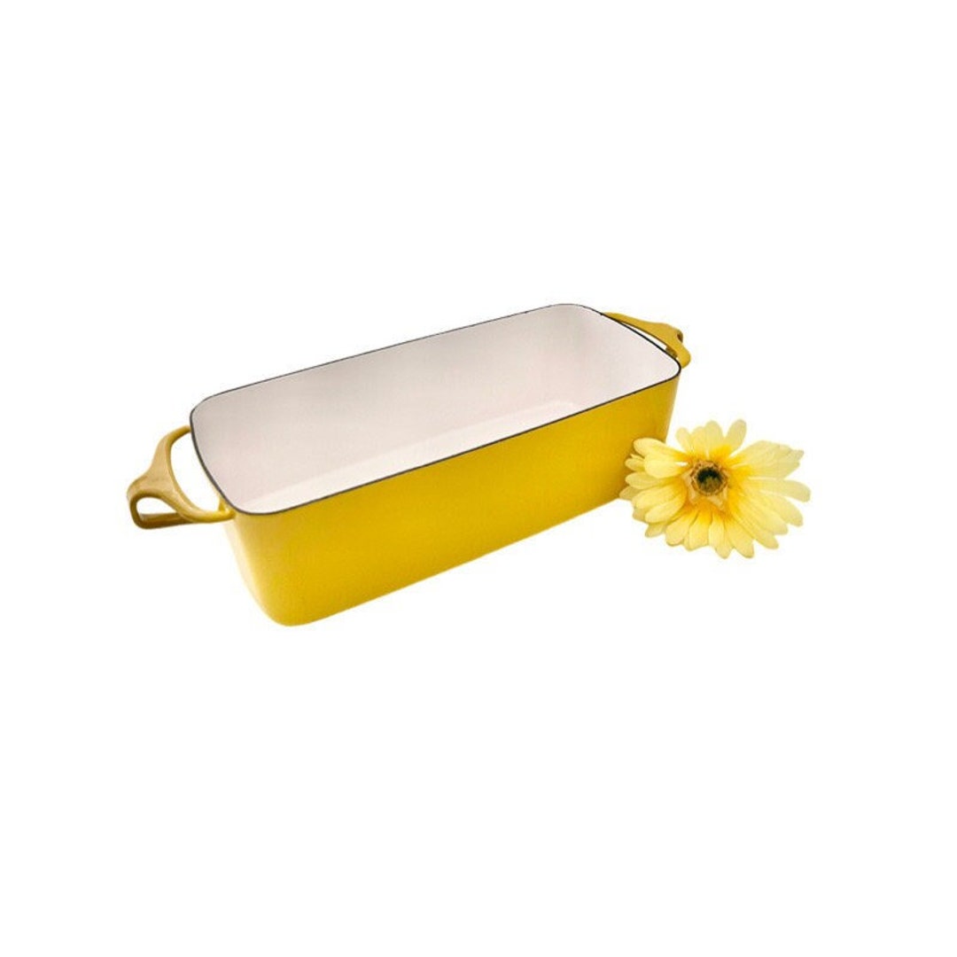 Vintage Dansk Kobenstyle Loaf Pan: Mustard Yellow Enamelware Cookware ...