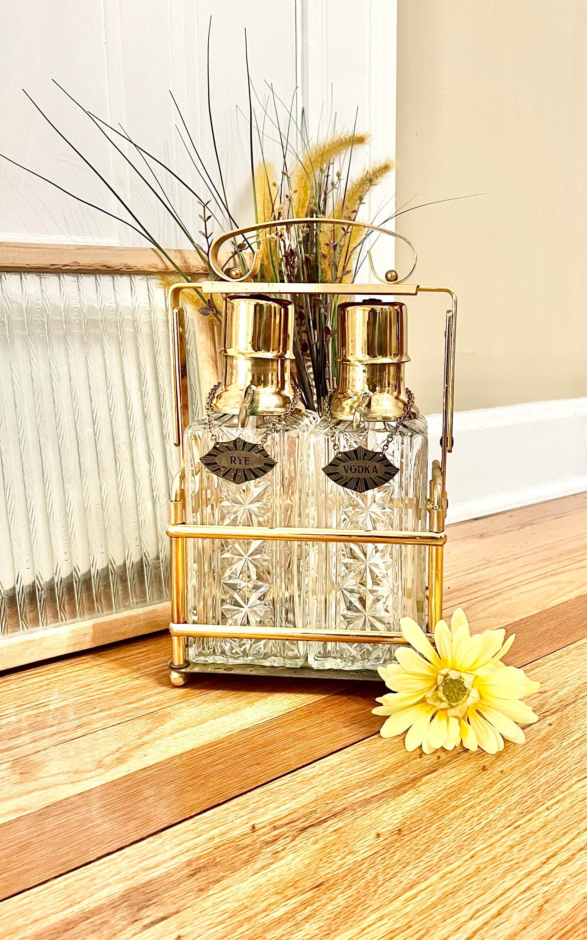 Rare Vintage Bourbon/scotch/rye/vodka Whiskey Decanter Set | Etsy