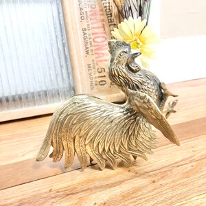 Vintage Brass Big Metal Rooster / Mid-century Brass Rooster / Unique ...