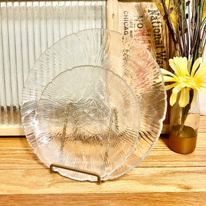 Vintage Arcoroc Dinnerware Set / Arcoroc France Clear Canterbury Flower ...